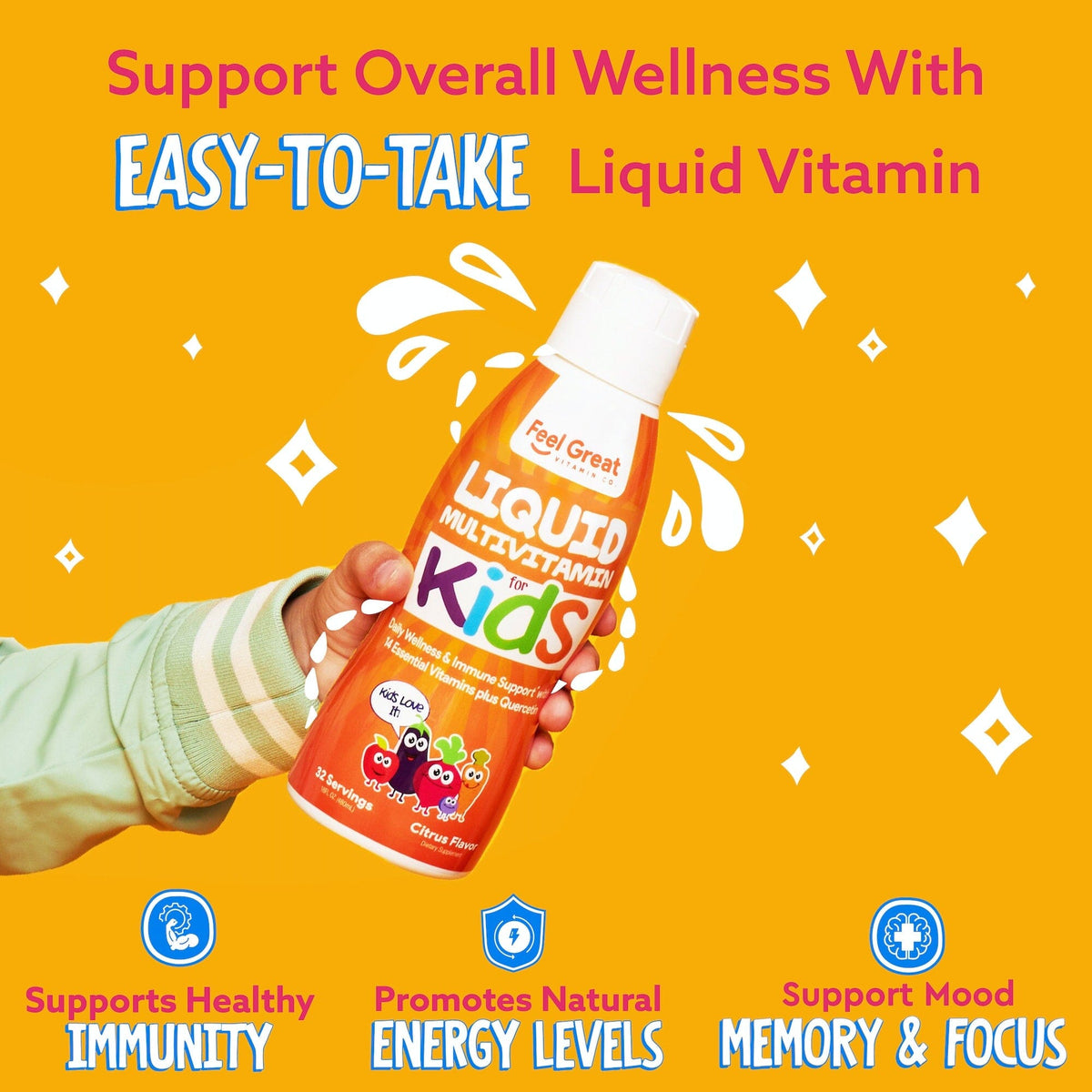 Kids Liquid Multivitamin (30 Day) – The Feel Great Vitamin Company