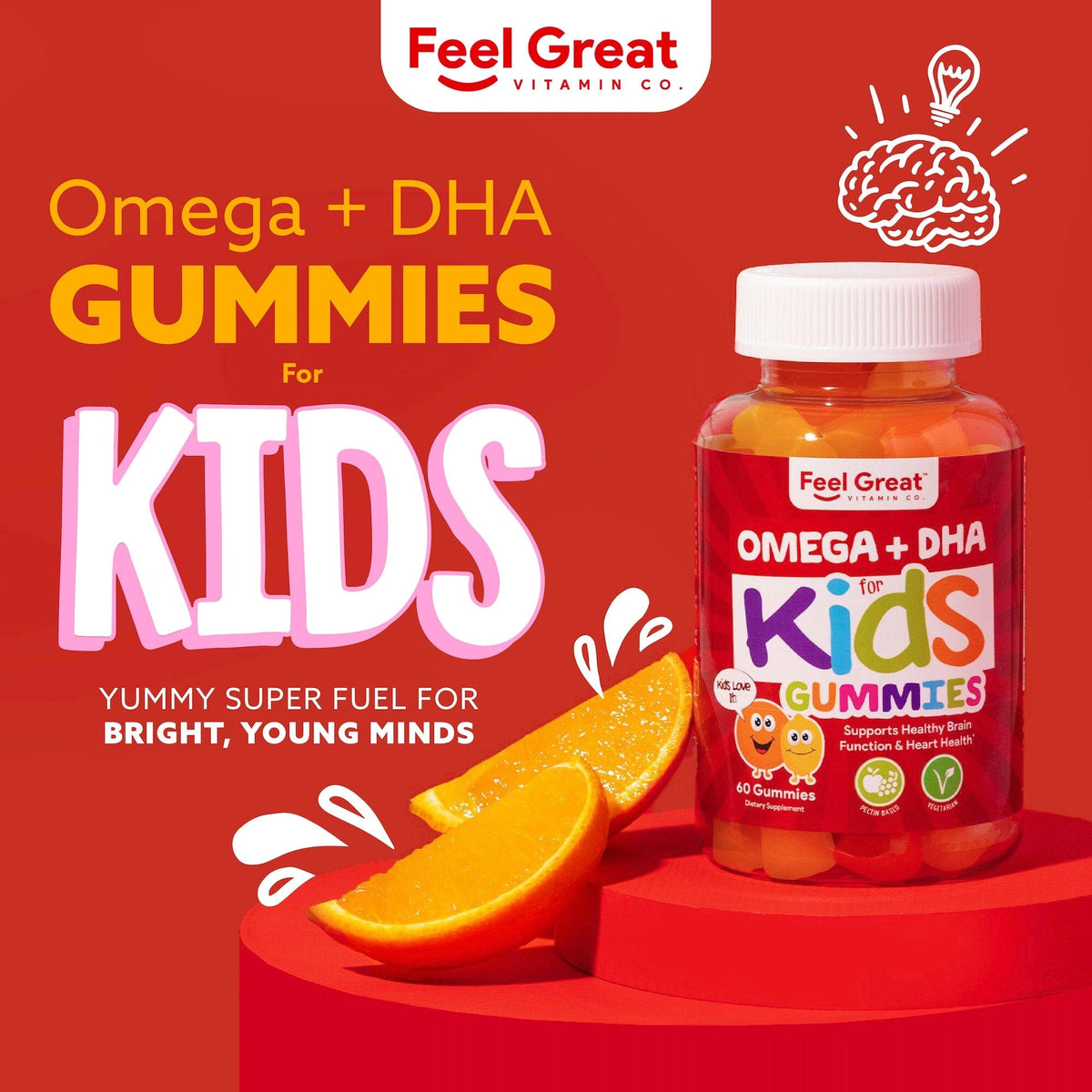 Kids Omega DHA Gummy Vitamins – The Feel Great Vitamin Company